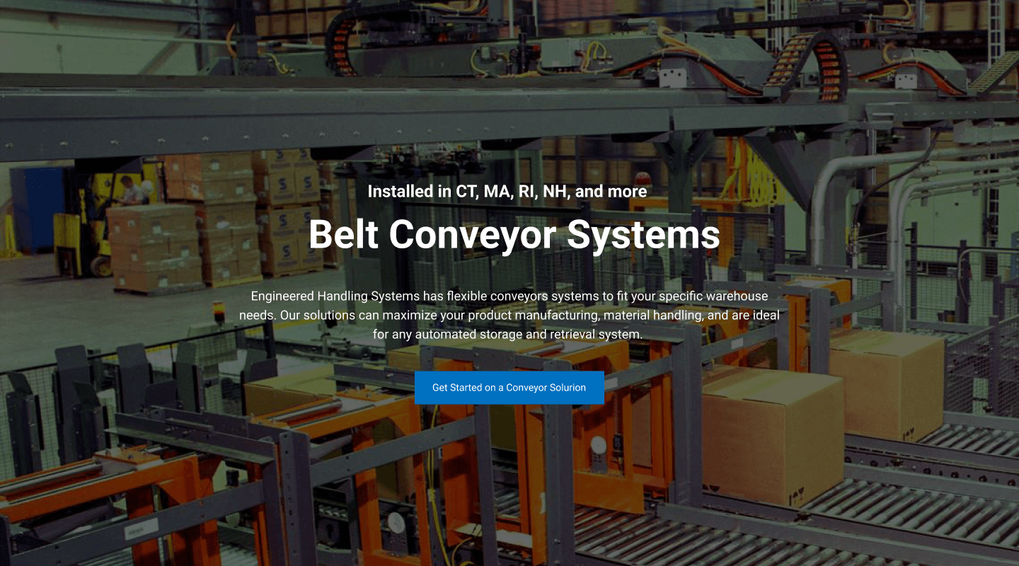 Belt Conveyor Systems | Engineered Handling Systems